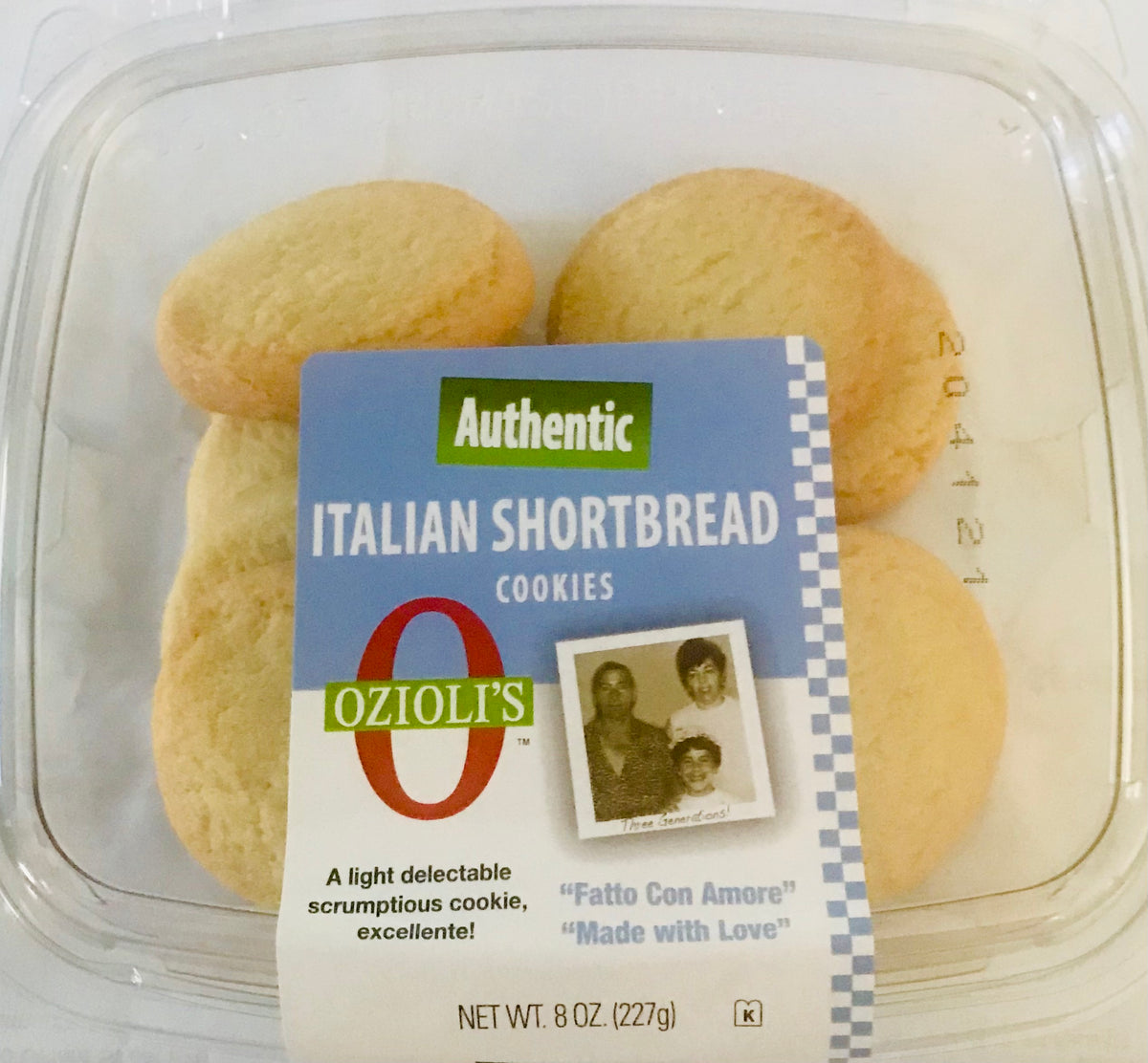 Italian Shortbread – Ozioli's Cookie Company